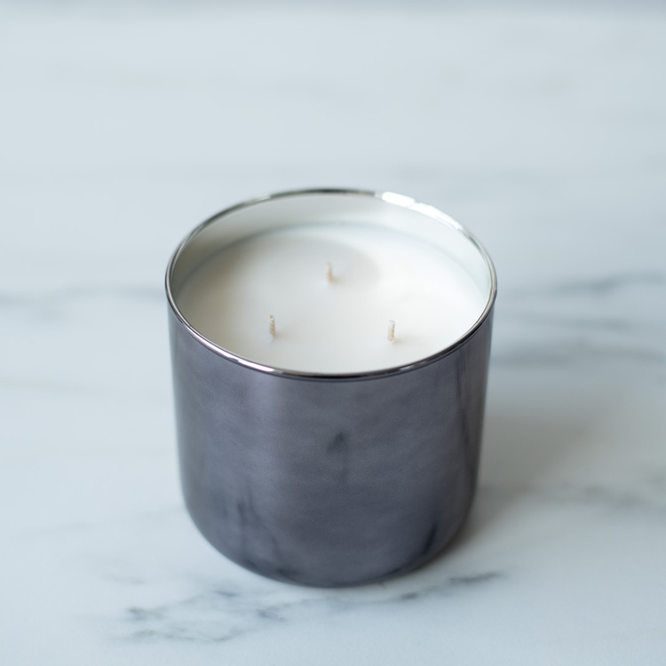Smoked Silver 3-Wick Tumbler Jar - CandleScience