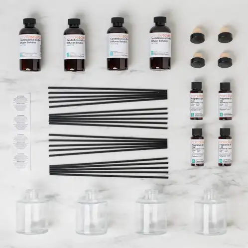 Holiday Reed Diffuser Kit | Creates 4 Complete Reed Diffusers ...